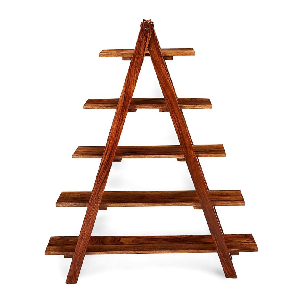 Ikiriya Kassel Sheesham Wood Accent Book Shelf / Showcases / Display ...