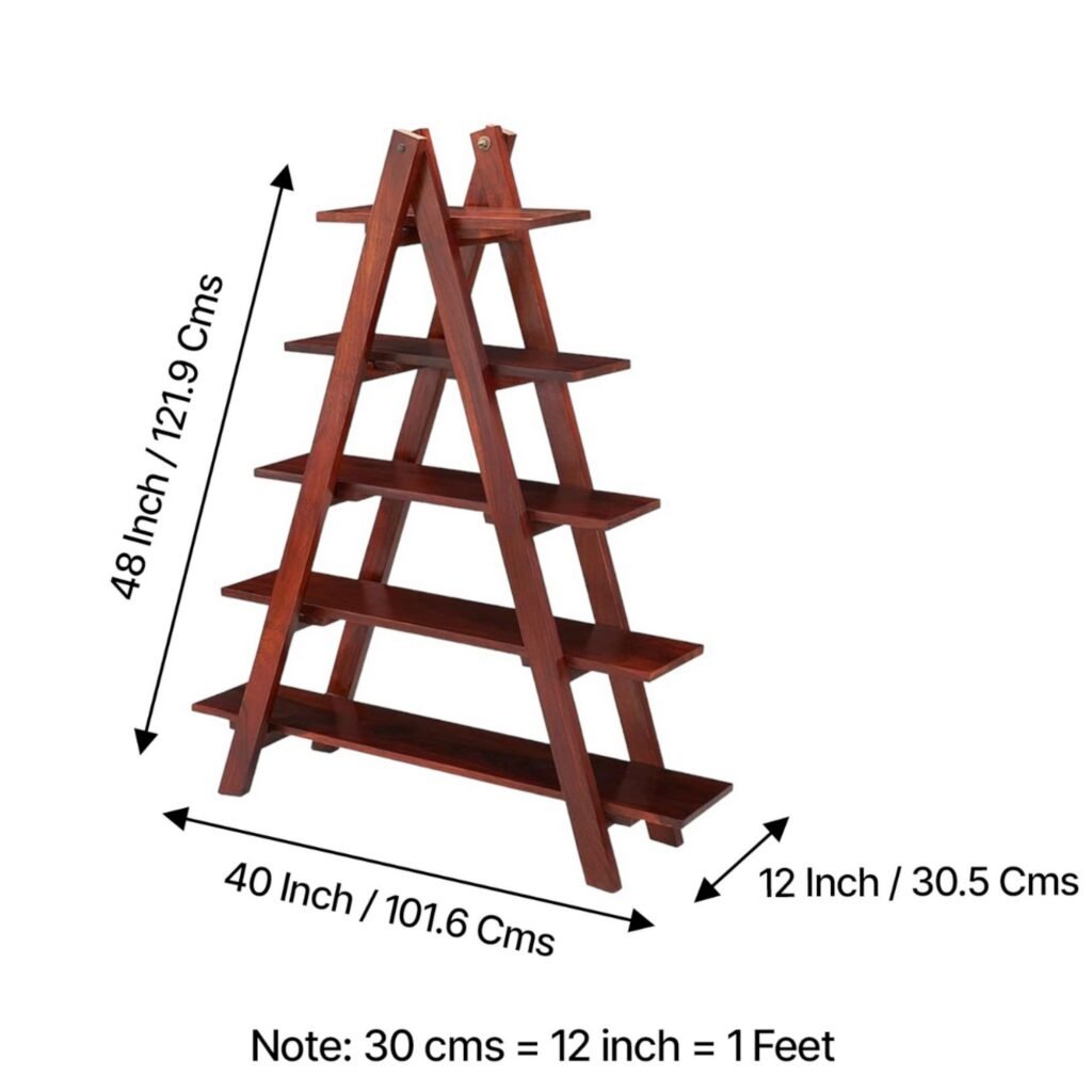 Ikiriya Kassel Sheesham Wood Accent Book Shelf / Showcases / Display ...