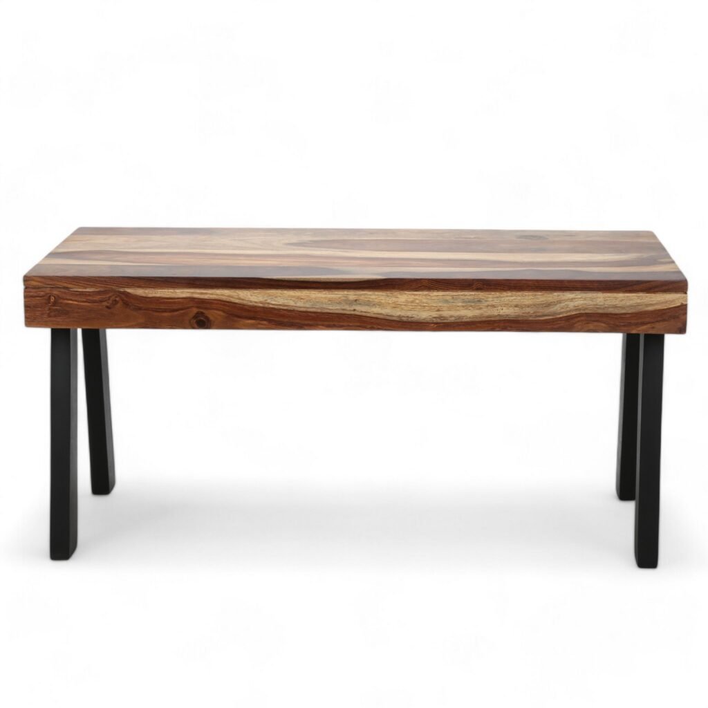 Ikiriya Mayfield Sheesham Wood Contemporary Rectangle Coffee Table in ...