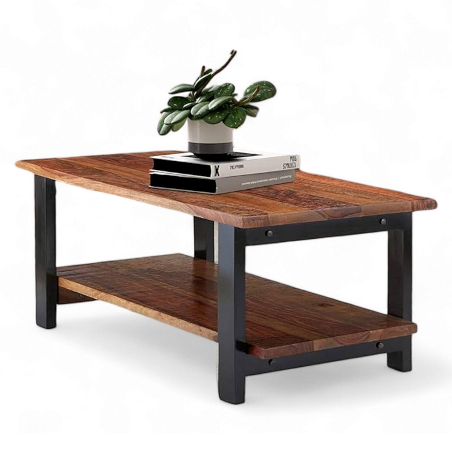Ikiriya Aroda Sheesham Wood Contemporary Rectangle Coffee Table in ...