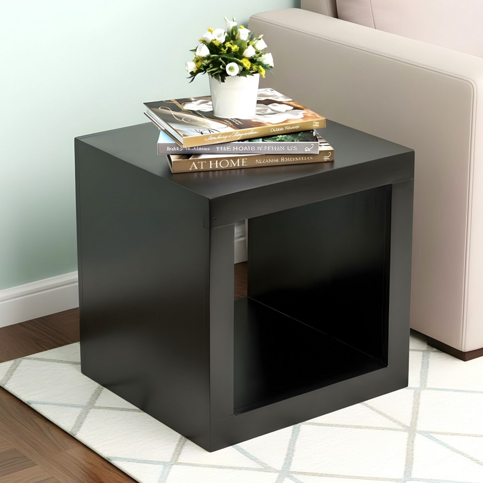 Ikiriya Berlin Sheesham Wood Contemporary Rectangle End Table/ Side ...