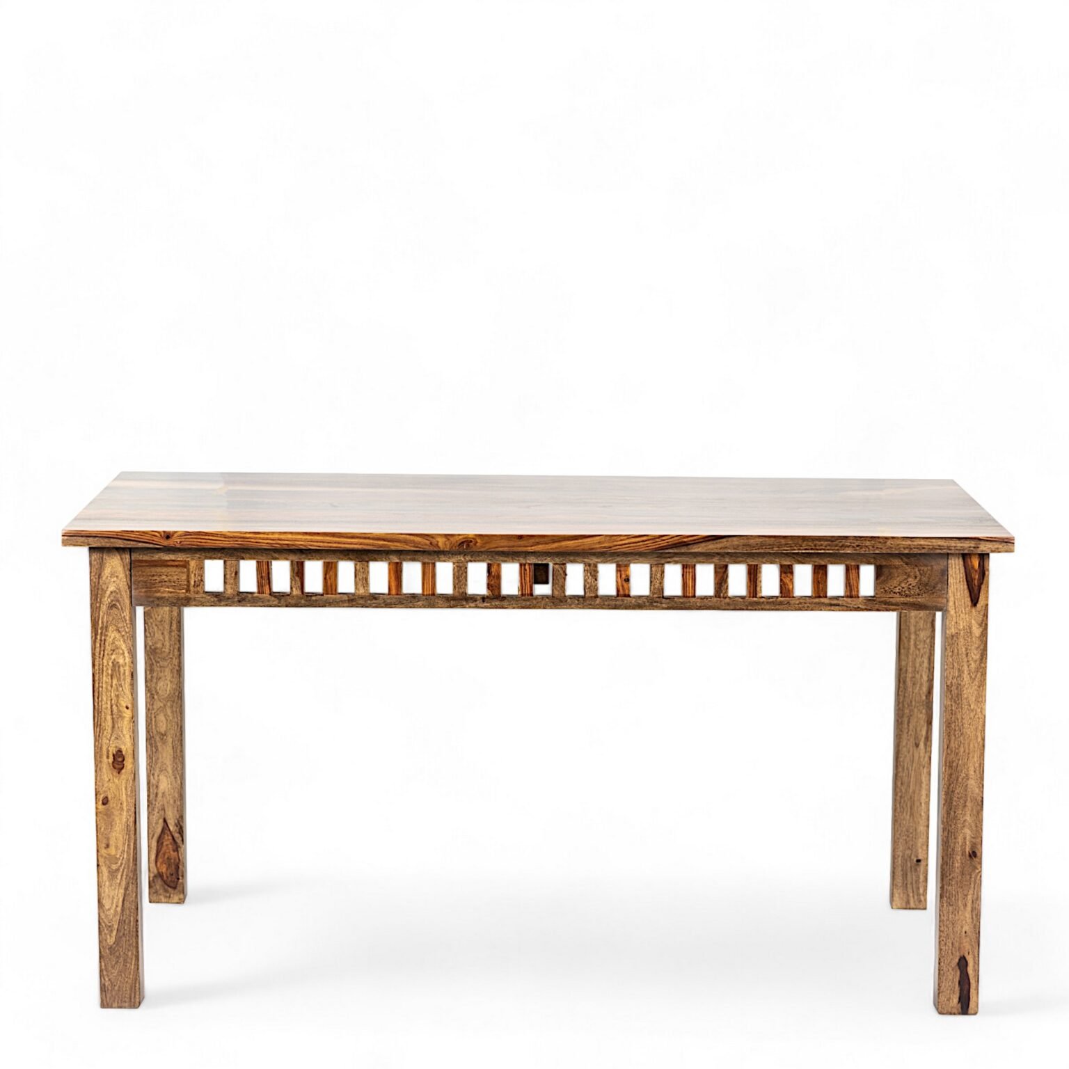 Ikiriya Oakmont Sheesham Wood Contemporary Dining Table in Teak Finish ...