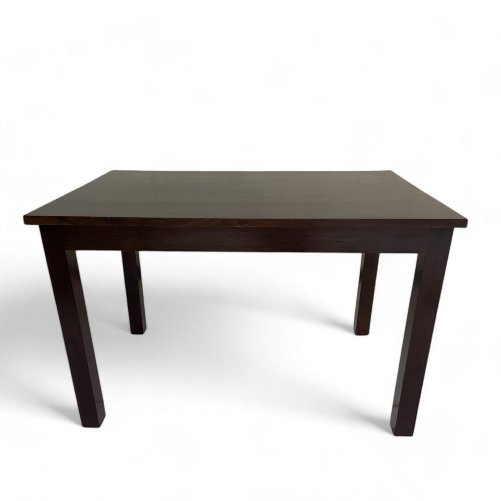 Ikiriya Oakmont Sheesham Wood Contemporary Dining Table in Dark Walnut ...